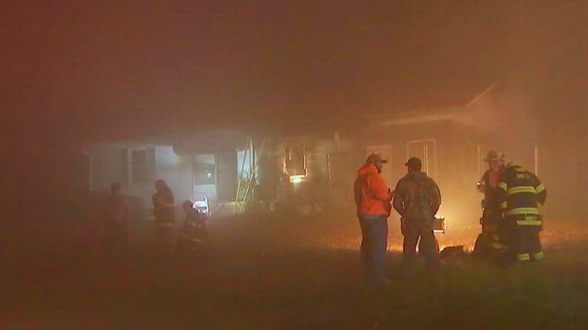 Fog, smoke create near-zero visibility for firefighters in Mount Pleasant